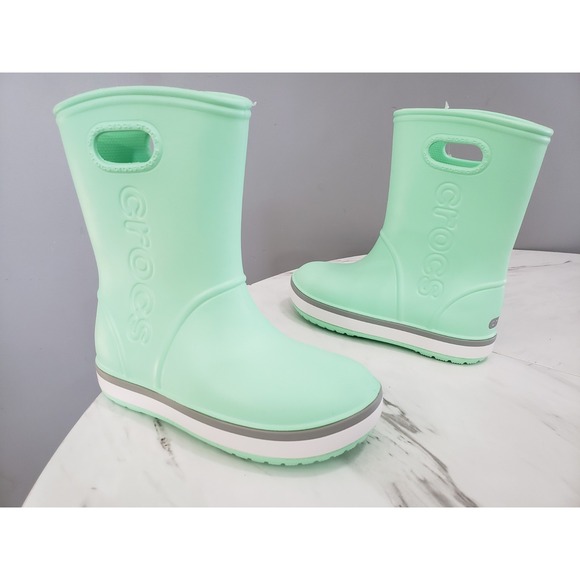 CROCS | Shoes | New Mint Green Size 2 Crocs Crocband Relaxed Fit ...